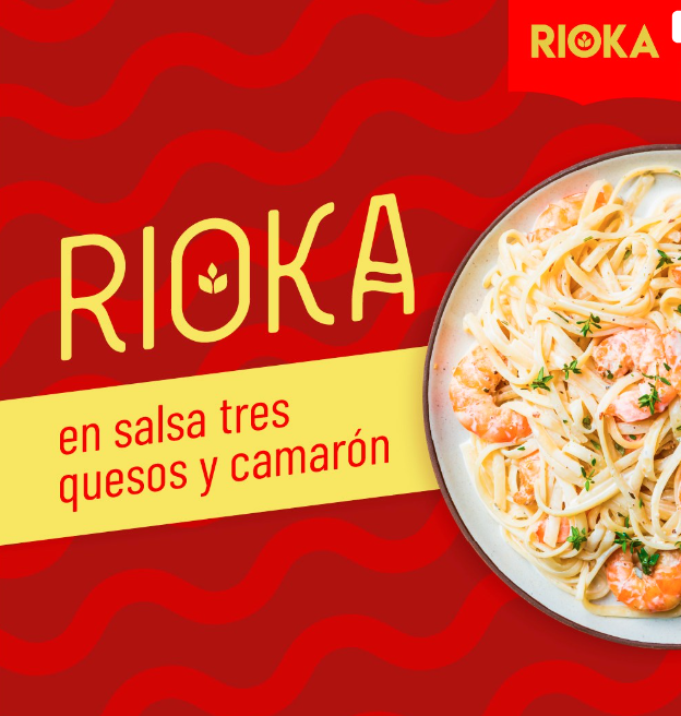 Rioka en salsa 3 quesos y camarón – Precocidos del Oriente