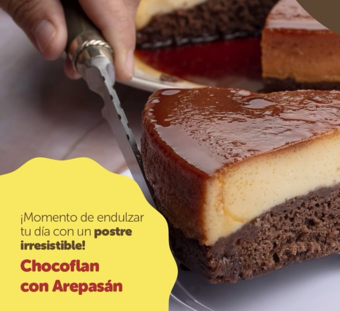Chocoflan con Arepasán – Precocidos del Oriente